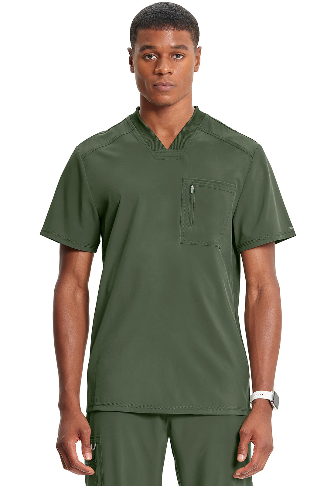 CK910A Cherokee Infinity Men Scrub Top - Certainty Antimicrobial Stret ...