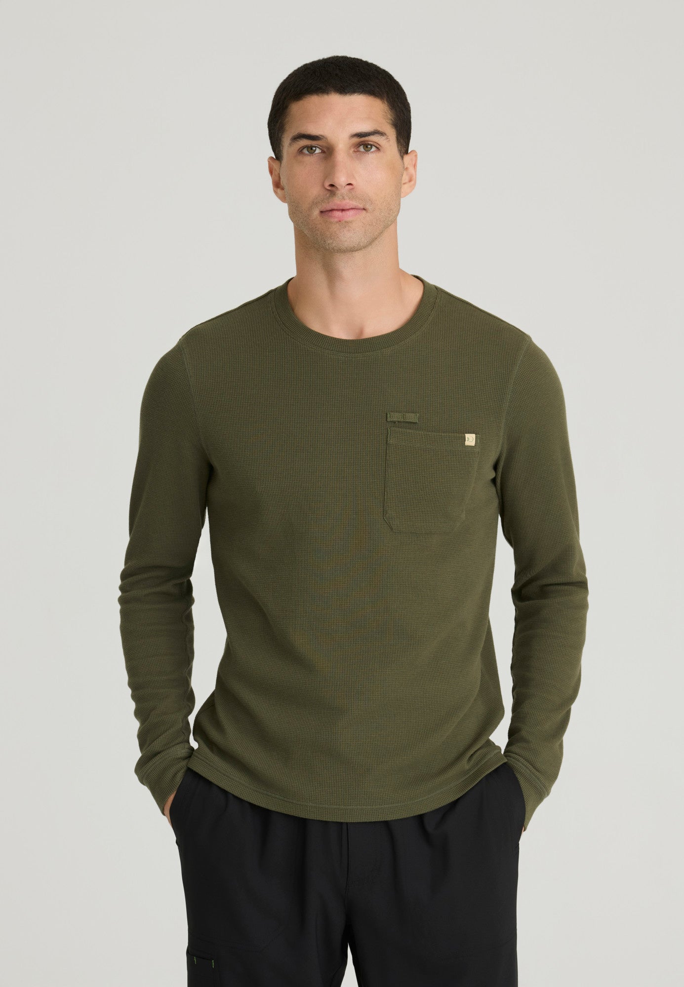 GSST256 Grey's Anatomy Scrub Evolve Men Nomad Waffle Knit Thermal Scru ...